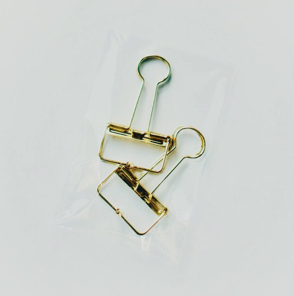 Monograph Small Wire Clips in Gold - Set of 2 – Lineae
